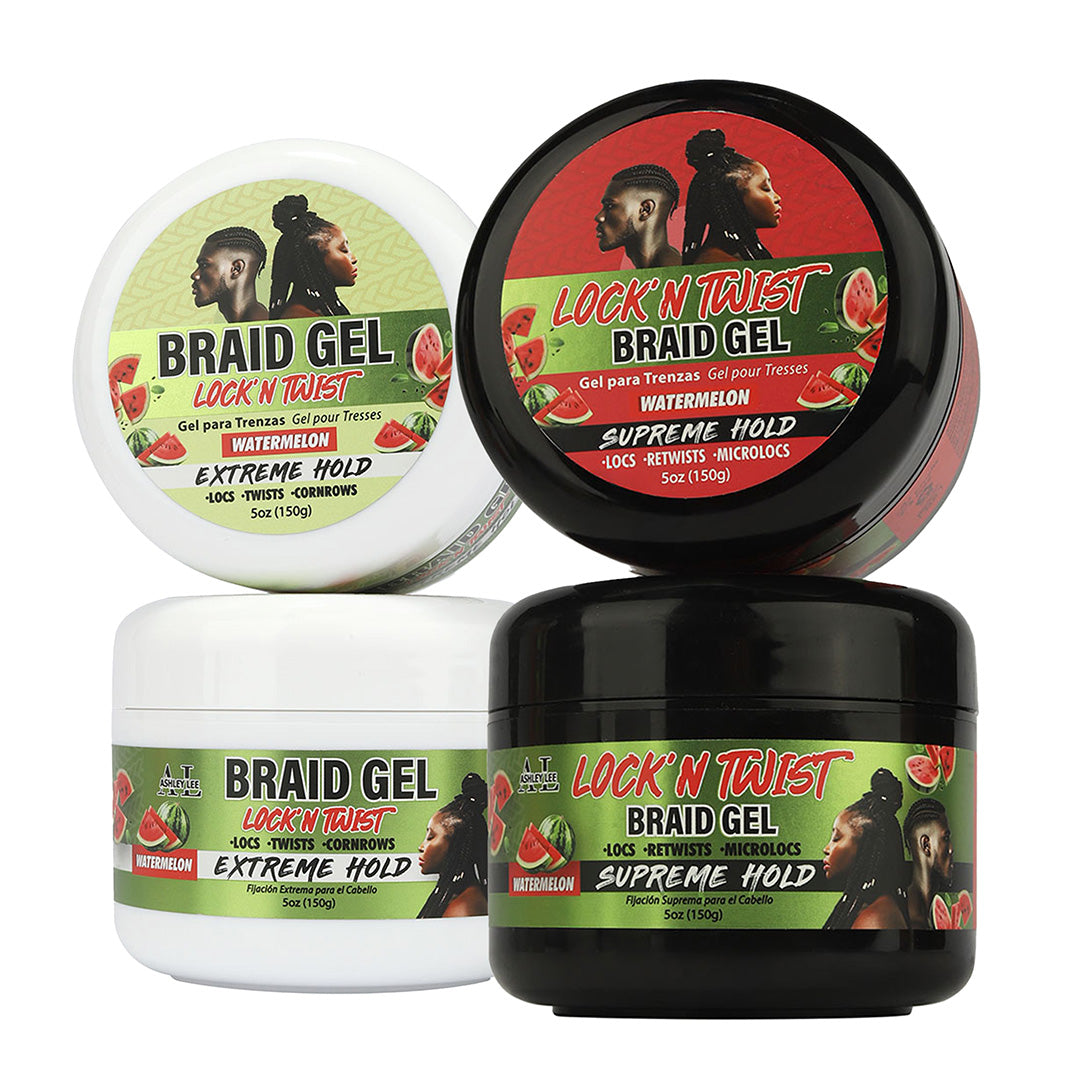 Lock N' Twist Braid Gel – Extreme Hold, High Shine, Smooths & Tames