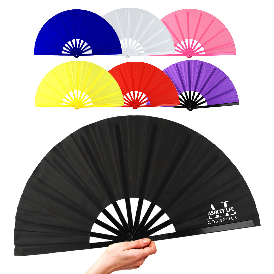 2 Pack Large Folding Clack Fan – Loud Snap Hand Fan for Line Dance, Ra